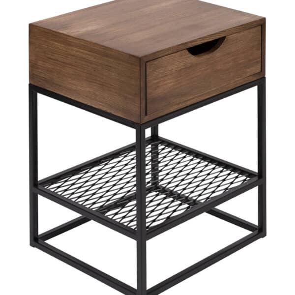 BEDSIDE TABLE WITH DRAWER AND RACK - Pehmö